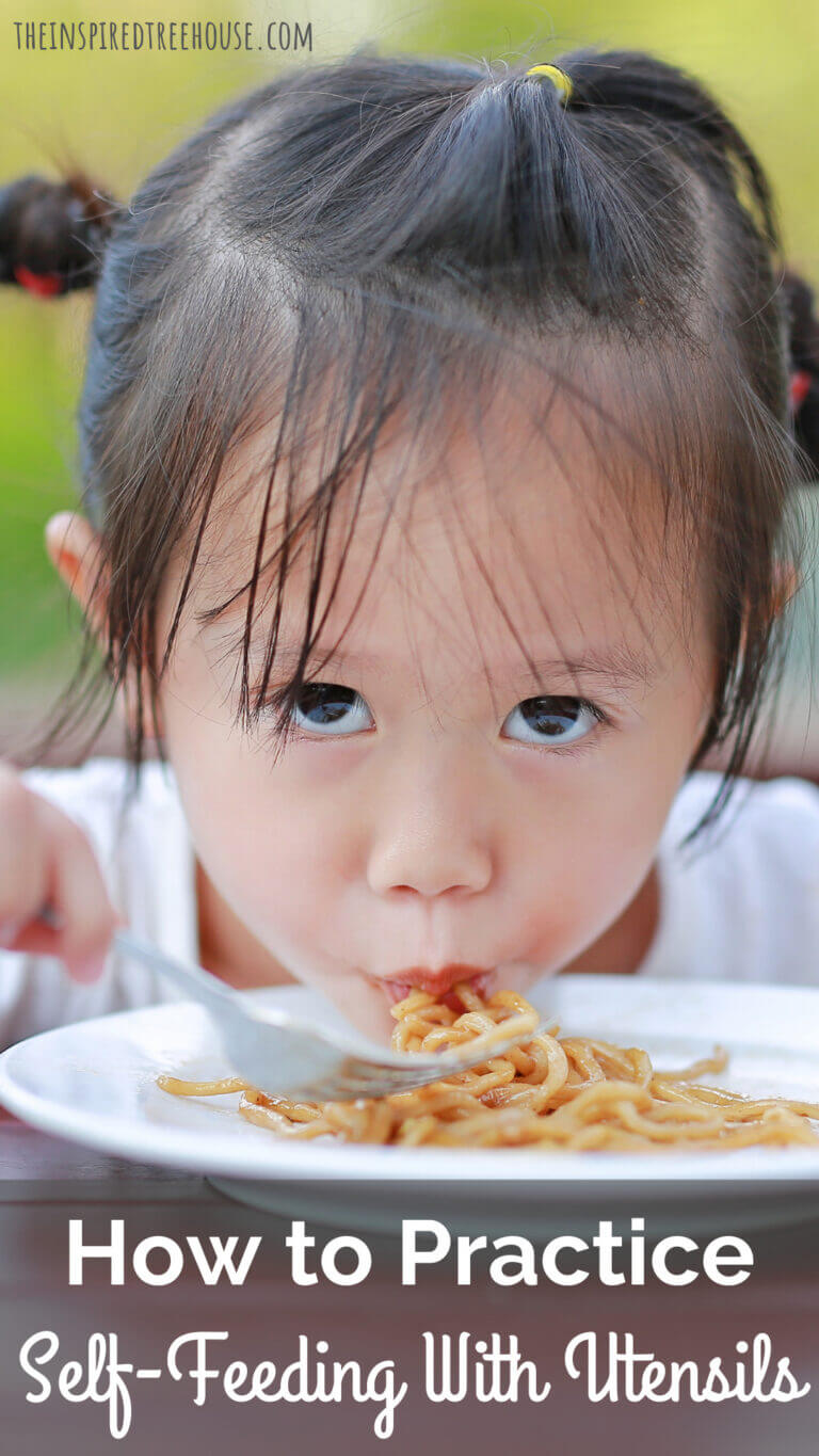 How to Help Kids Practice Self-Feeding With Utensils - The Inspired ...
