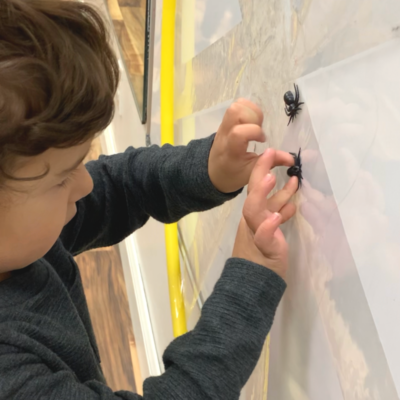 Sticky Spider Web Halloween Obstacle Course - The Inspired Treehouse