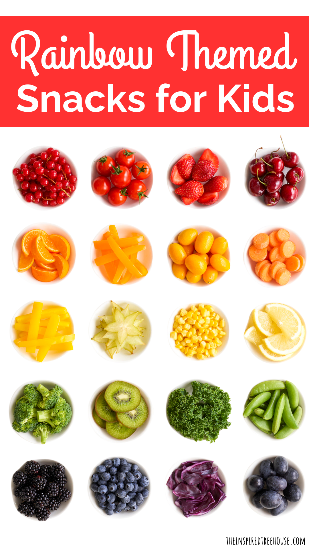 Healthy Rainbow Snacks for Kids - The Inspired Treehouse