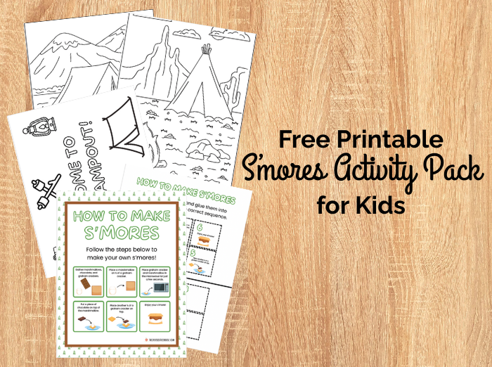 Smores Recipe and Activity Pack for Kids - The Inspired Treehouse